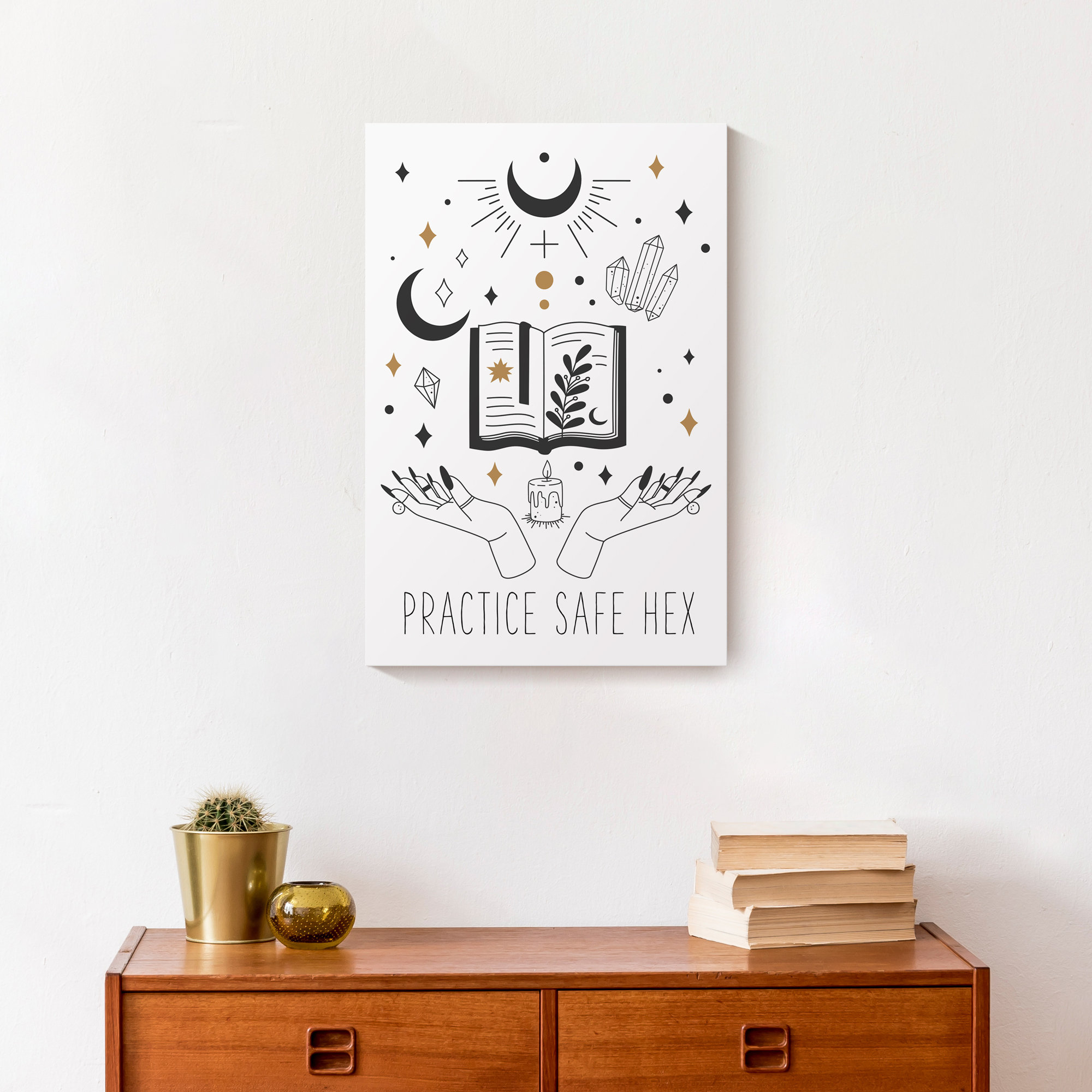 Designs Direct Creative Group Practice Safe Hex Print On Canvas | Wayfair